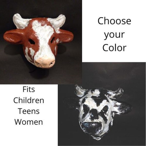 Cow Mask - Etsy
