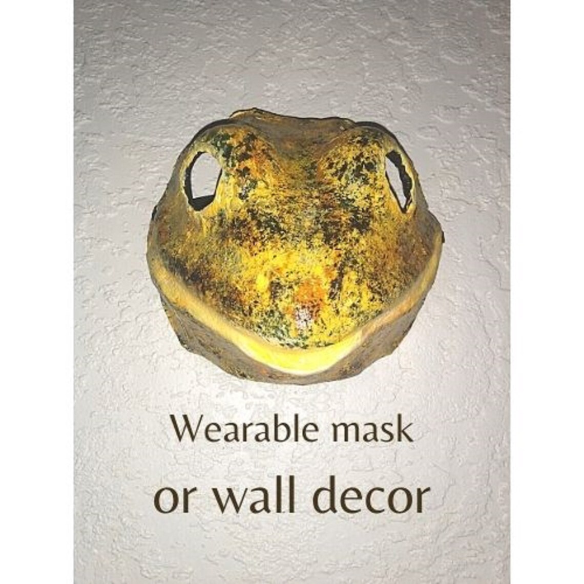Original Paper Mache Frog Mask Amphibian Frog True to Life - Etsy