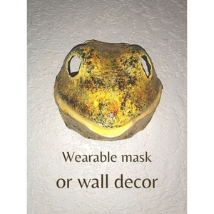 Original Paper Mache Frog Mask, Amphibian Frog, True to Life Species ...