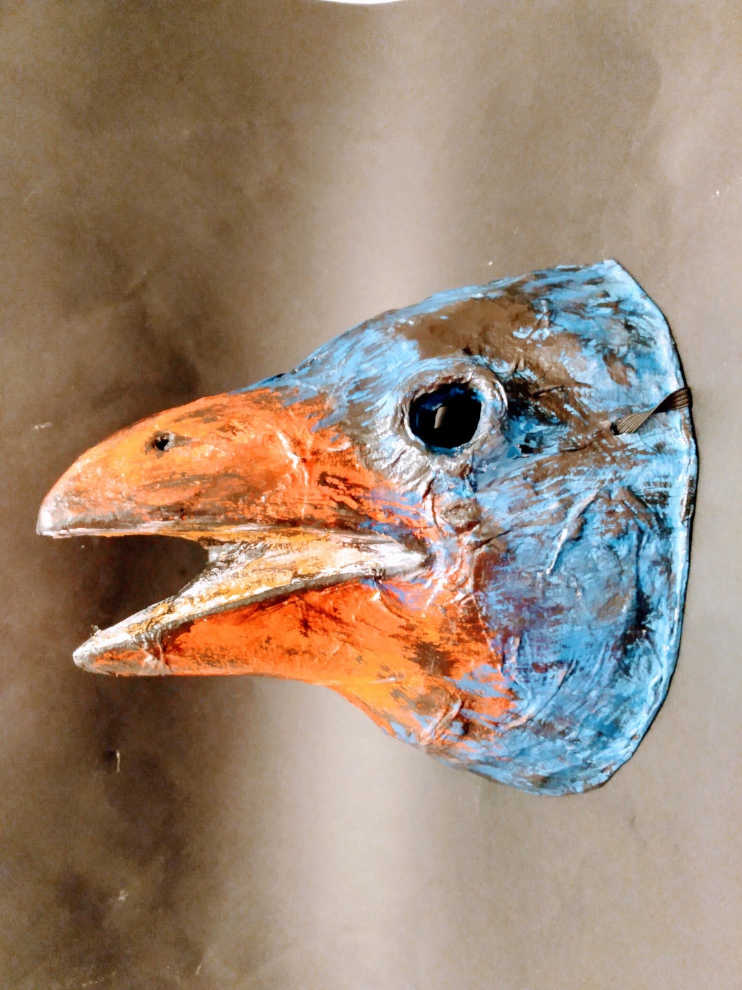 Original Paper Mache Bird Mask,bird of Paradise Mask, Animal Mask ...