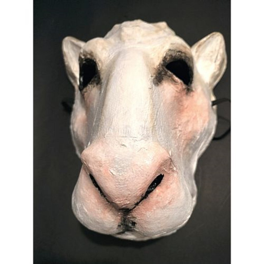 Handmade Paper Mache Sheep Mask: Farm Animal Costume, Wall Decor - Etsy