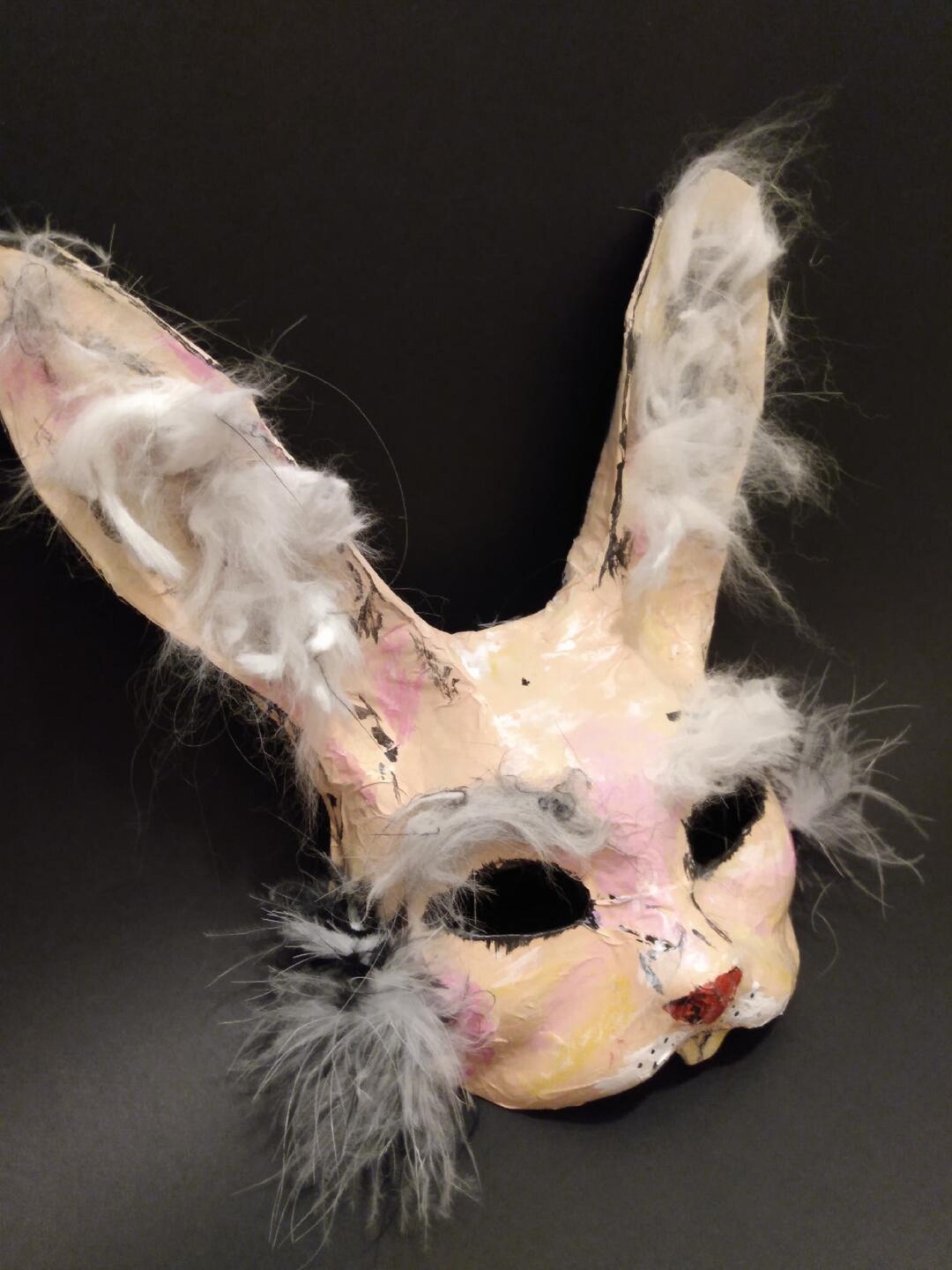 Animal Mask,rabbit Mask,paper Mache Mask,theater Costume, Bunny Rabbit ...