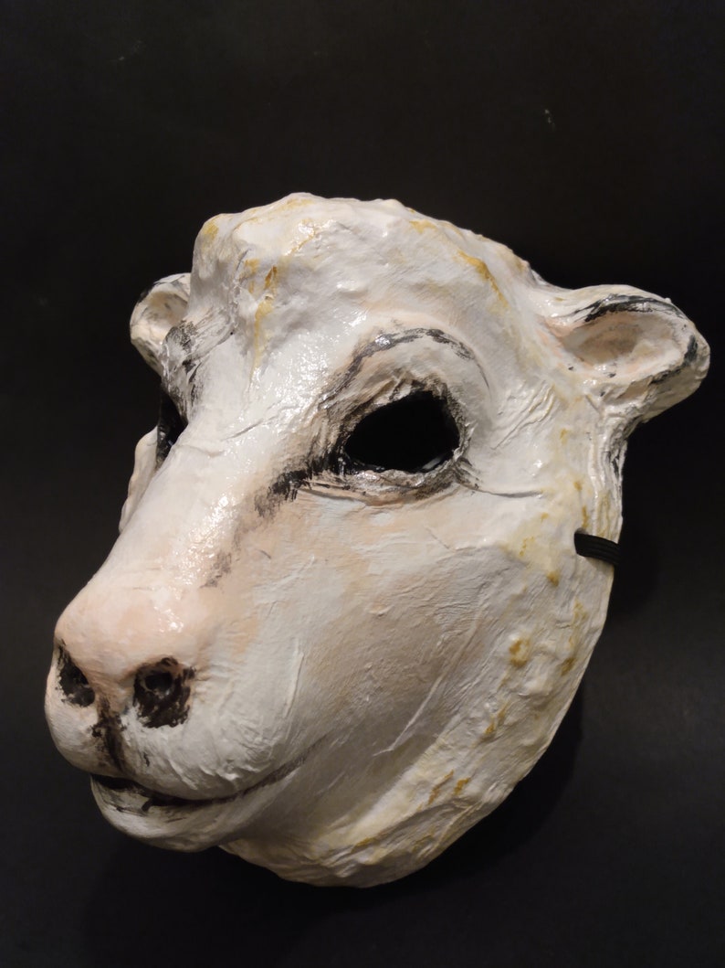 Original Paper Mache Sheep Mask Farm Animal Mask Papier - Etsy