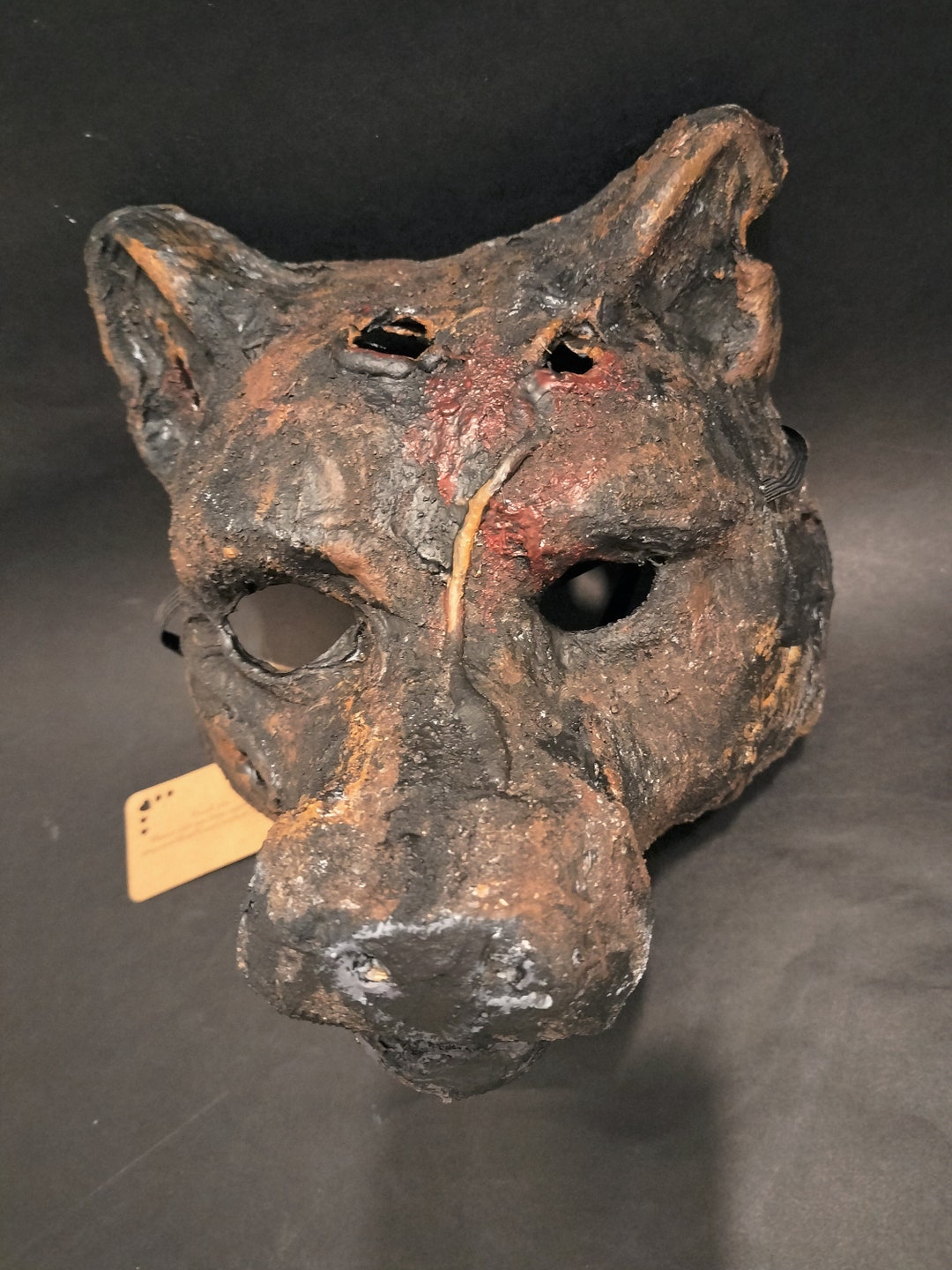Rustic Paper Mache Animal Mask: Weathered Halloween Costume - Etsy