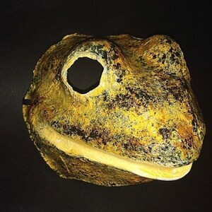 Original Paper Mache Frog Mask, Amphibian Frog, True to Life Species ...
