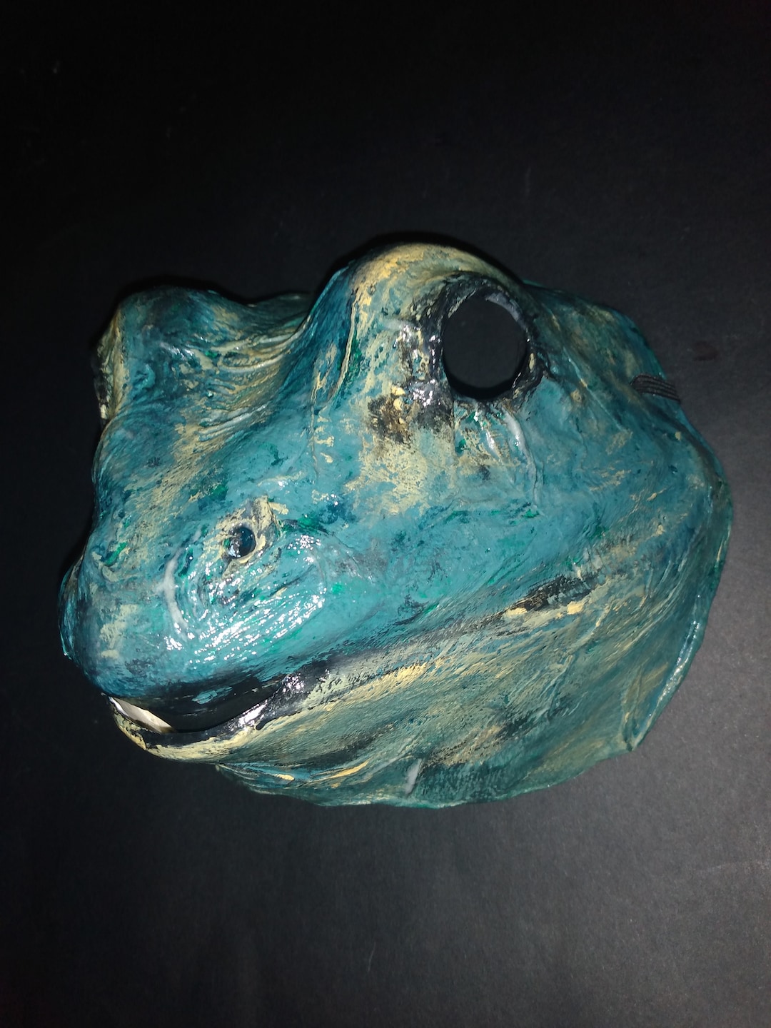 Handmade Paper Mache Frog Mask: Theatrical Animal Costume - Etsy