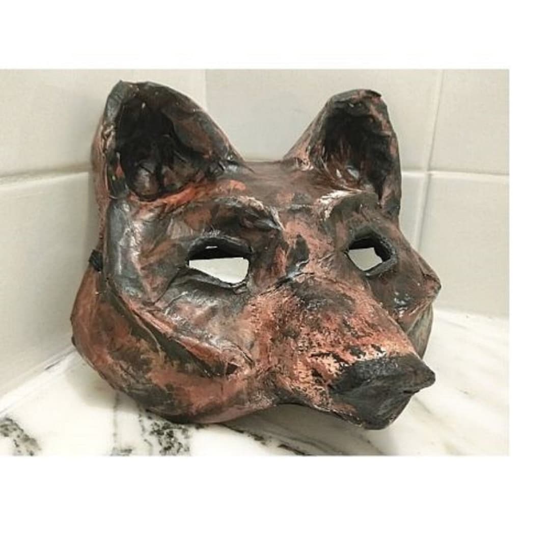 Handmade Paper Mache Bear Mask: Cosplay Animal Mask - Etsy