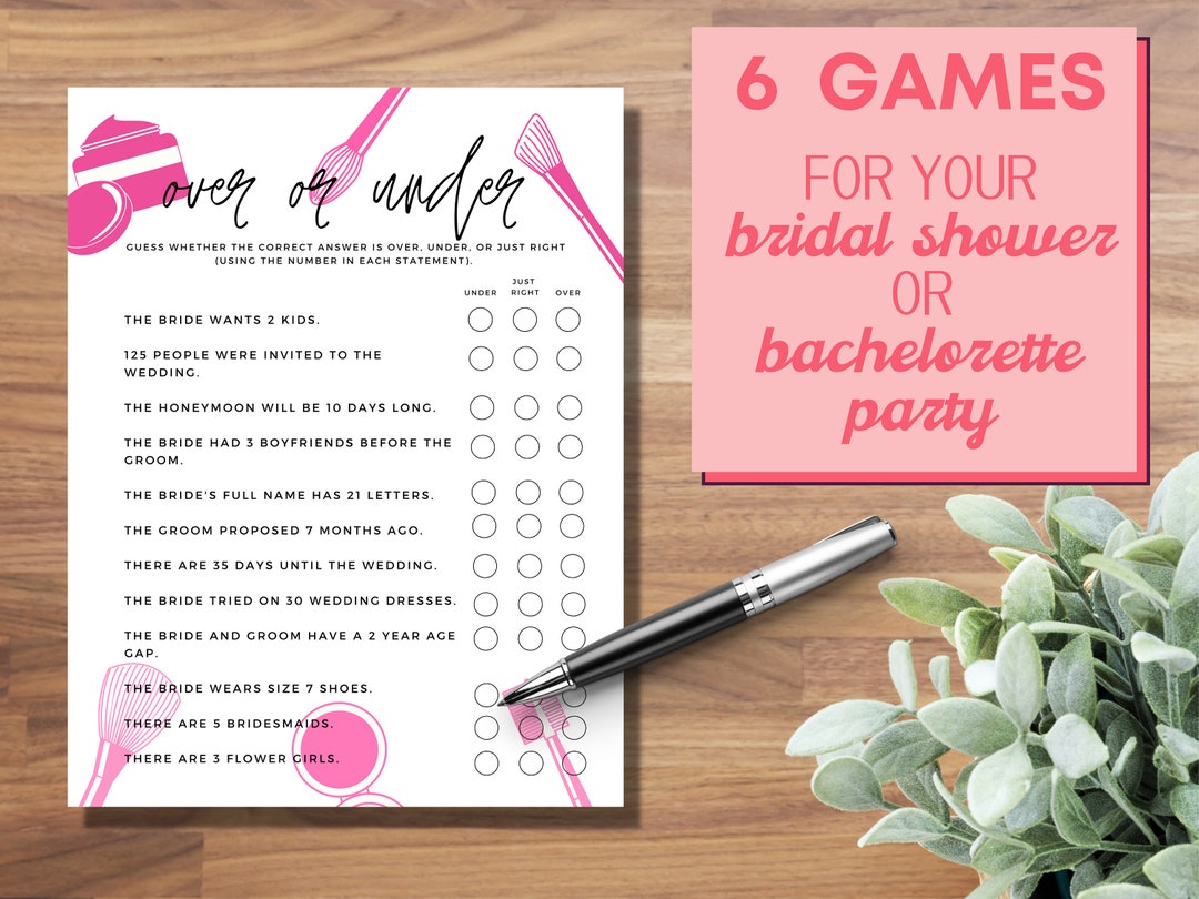 Bachelorette Party Printable Games INSTANT DOWNLOAD - Etsy