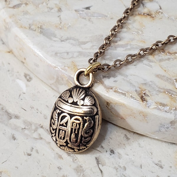 Scarab Necklace - Etsy