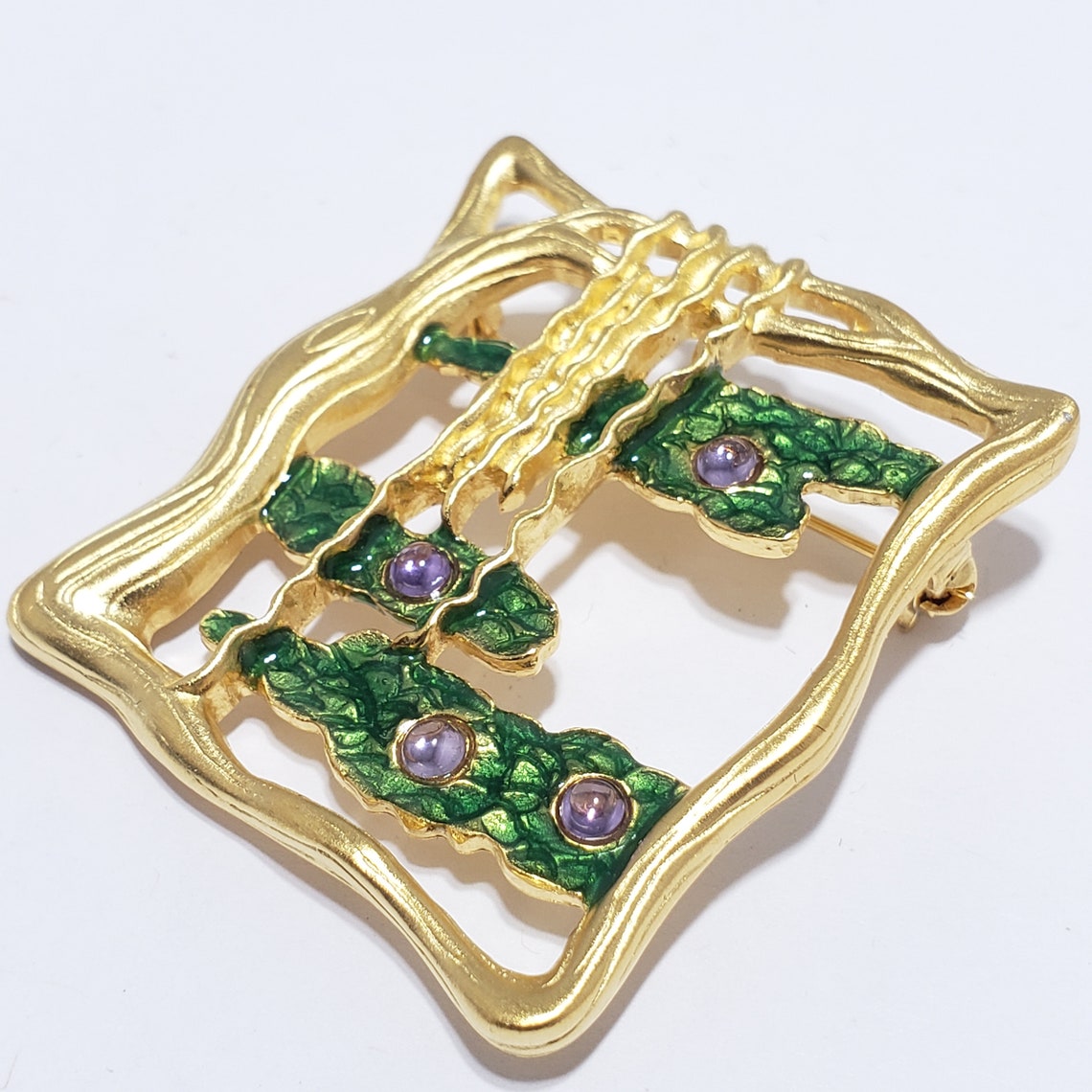 Monet Scene Brooch Pin Claude Monet Inspired Jewelry - Etsy