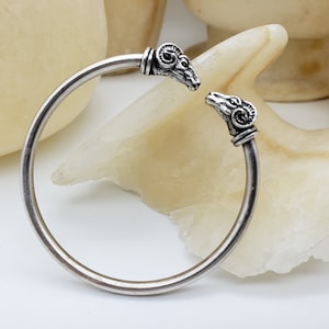 Ram Head Cuff Bangle - Ancient Greek Inspired - Etsy
