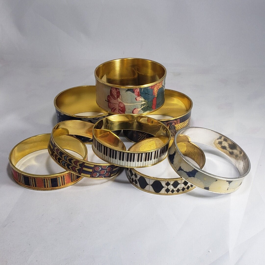 Museum Artwork Bangle Set - Assorted Set of 5 - Etsy