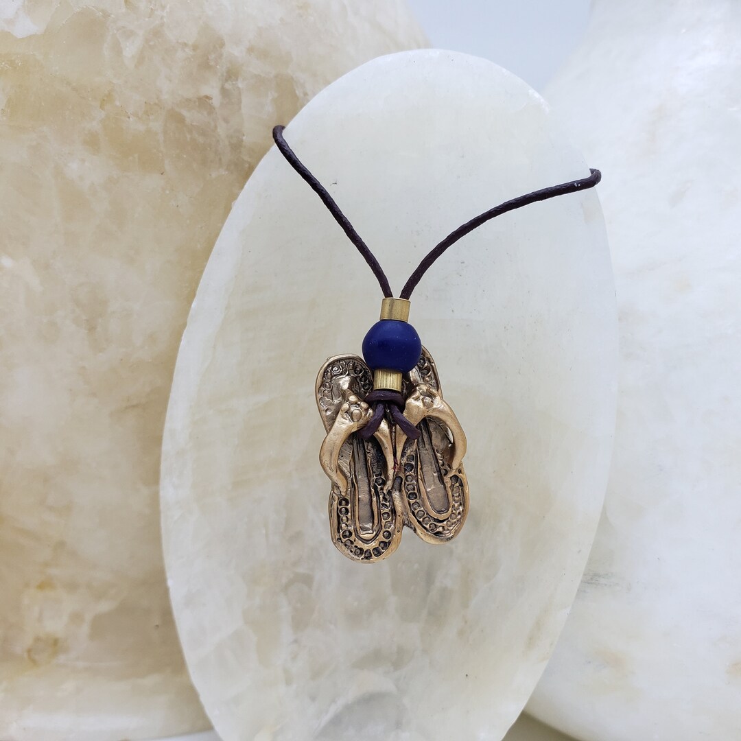 Flip Flop Pendant Necklace - African Sandals - Etsy