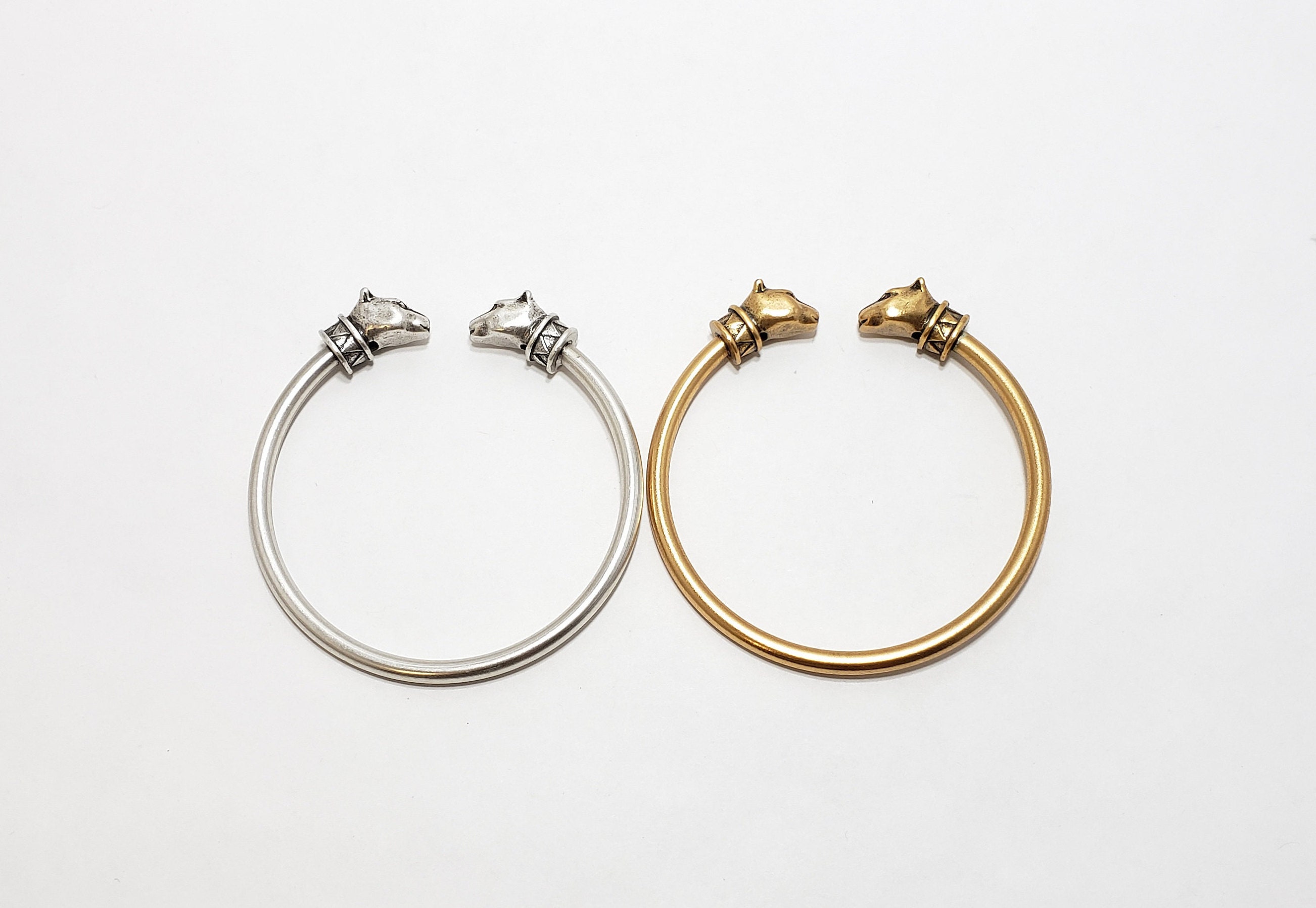 Egyptian Bastet Cuff Bracelet Adjustable Silver or Gold | Etsy