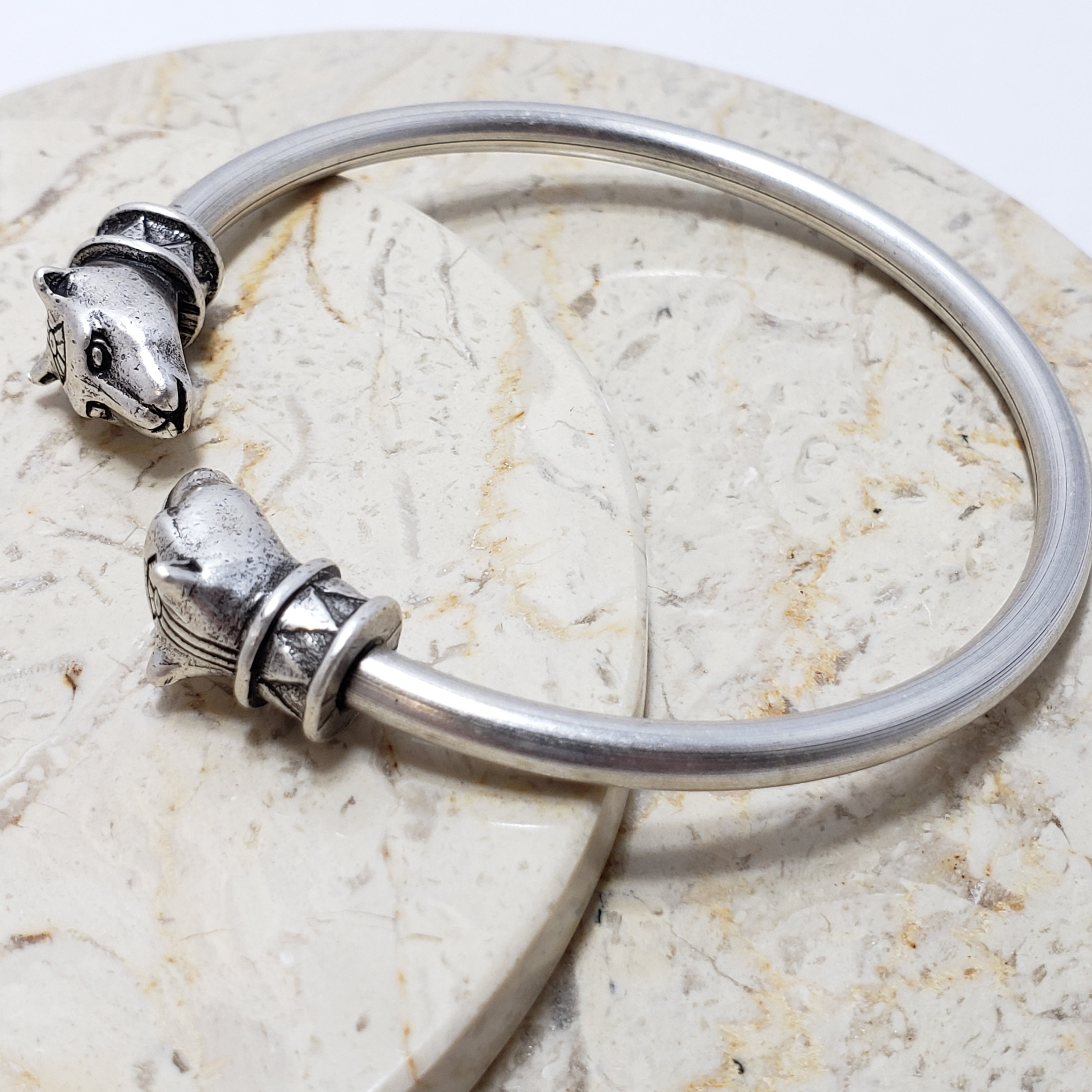 Egyptian Bastet Cuff Bracelet Adjustable Silver or Gold | Etsy