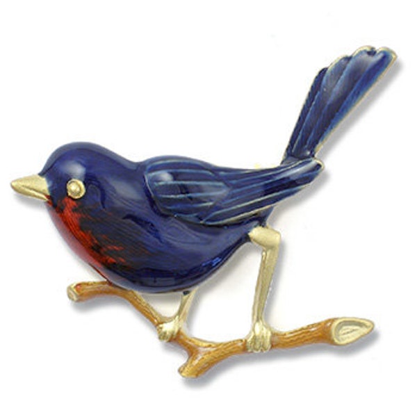 Bluebird Brooch - Etsy