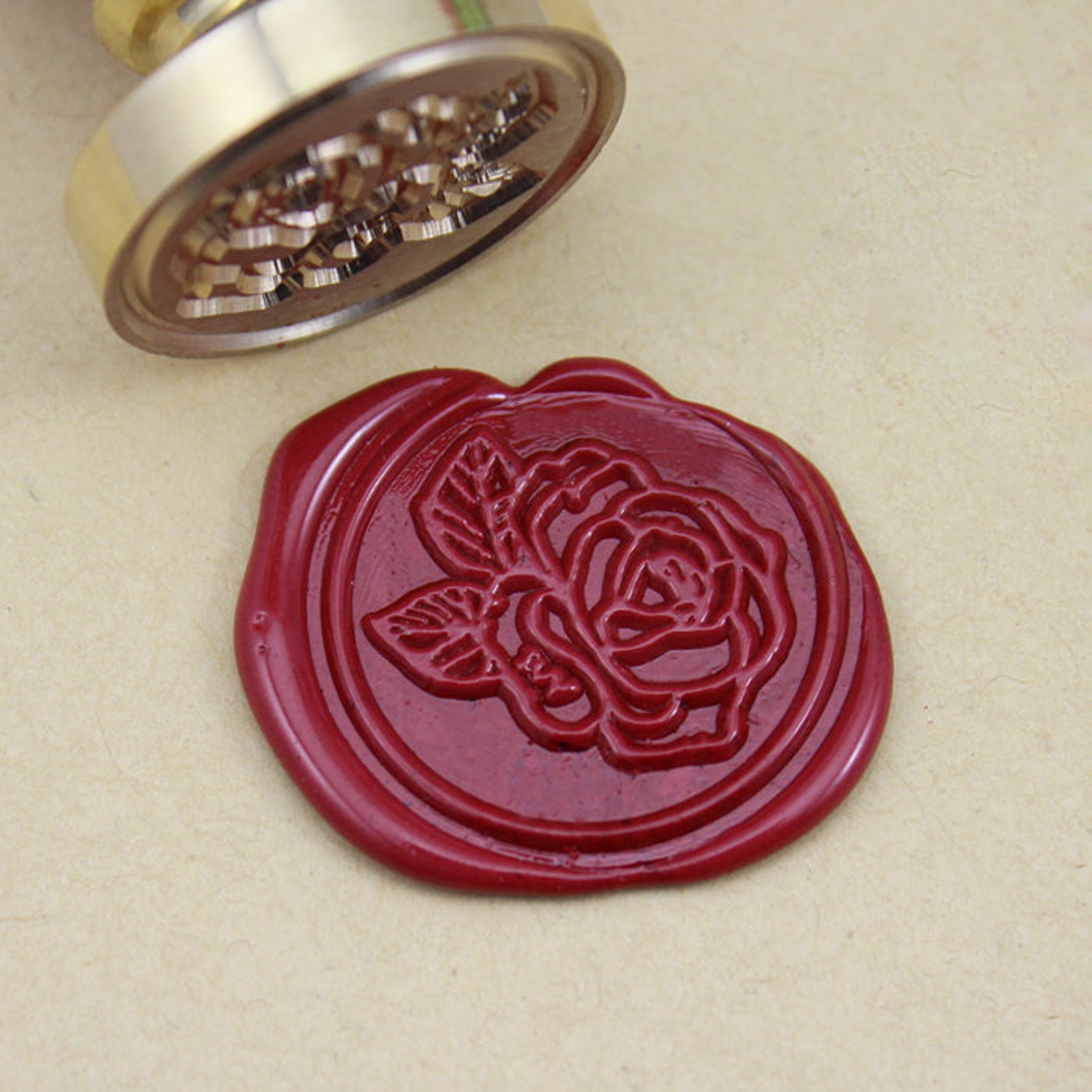 Sello de cera de camelia sellos de cera sello de cera de | Etsy