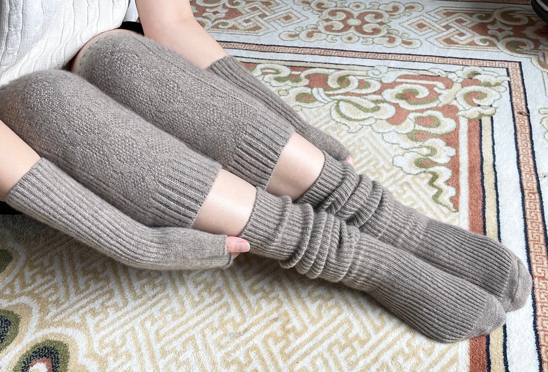 Premium Cashmere Knee Warmers – 100% Organic, Ultra-soft, Lightweight ...