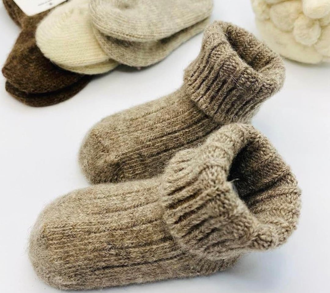 KIDS Organic Wool Socks / Soft Cozy Small Kids Winter Essentials ...