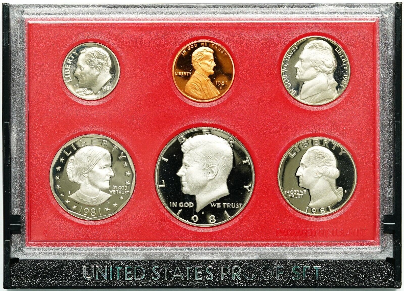 1981 U.S. Mint Proof Set 6 Coins - Etsy