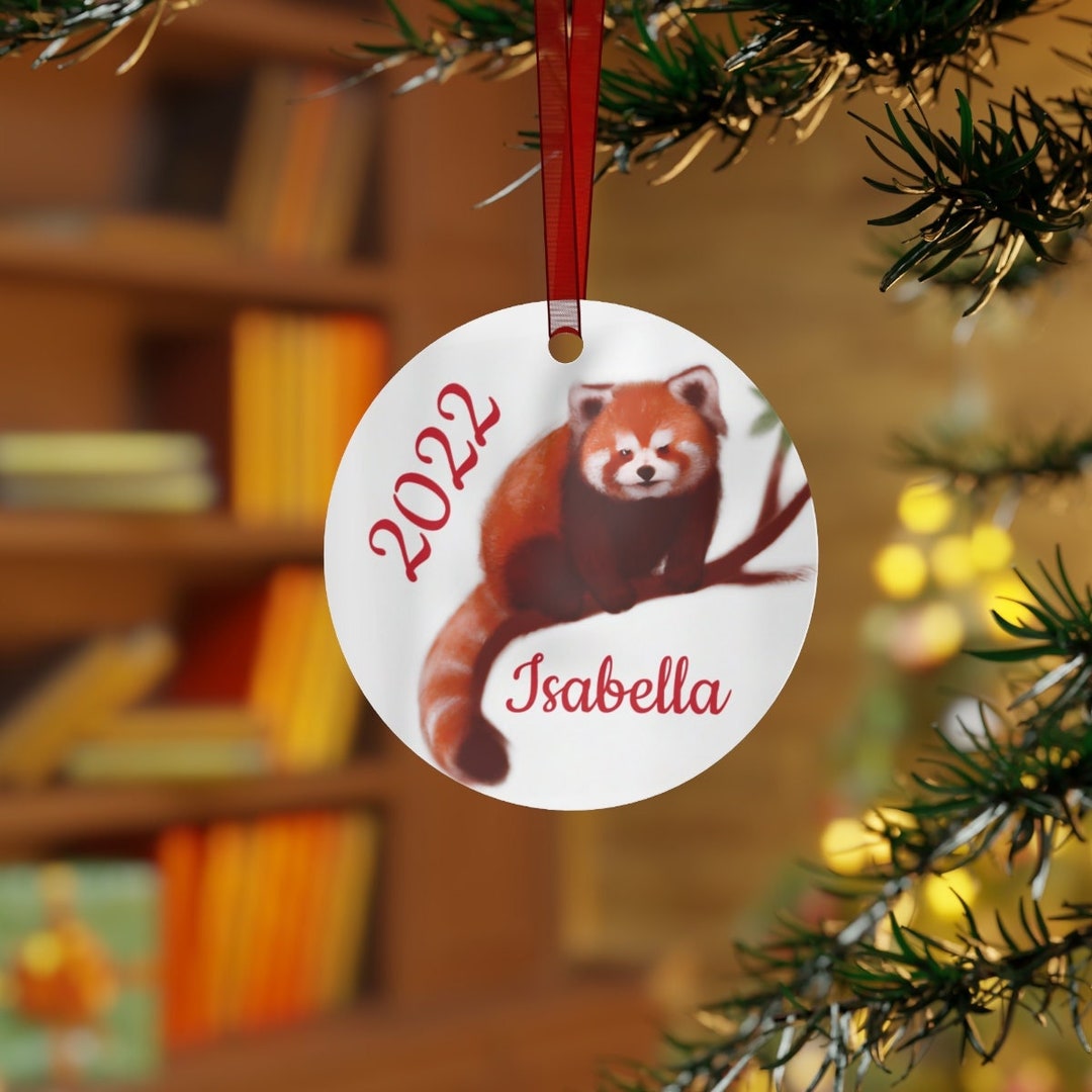 Red Panda Ornament/red Panda Gift Idea/custom Christmas - Etsy