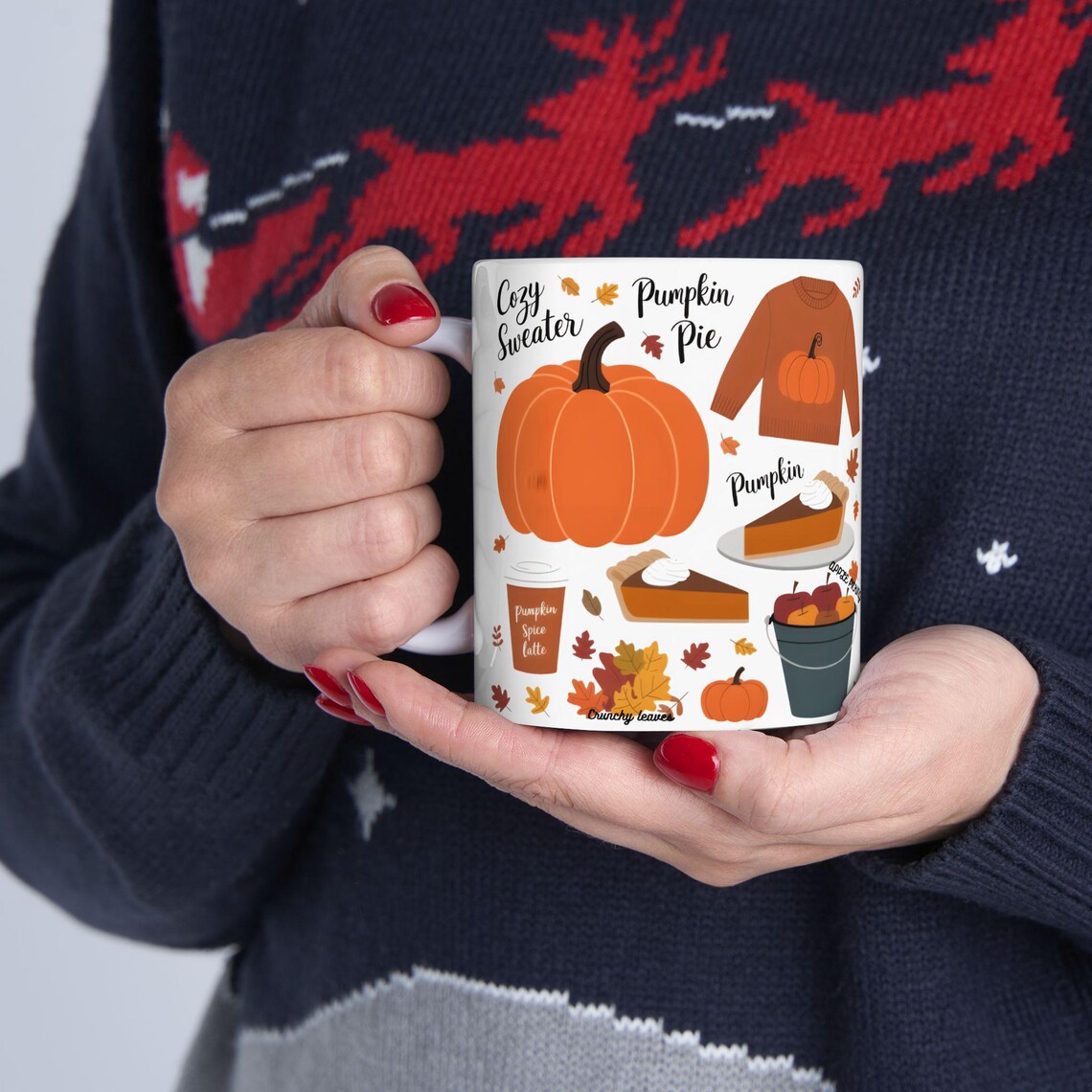Hello Fall Mug, Fall Mug, Pumpkin Spice Latter Mug, Autumn Mug, Fall ...