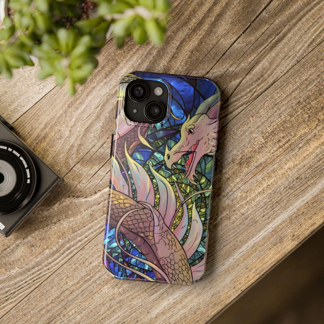 Dragon Stained Glass Phone Case, Year of the Dragon, Tough Phone Case ...