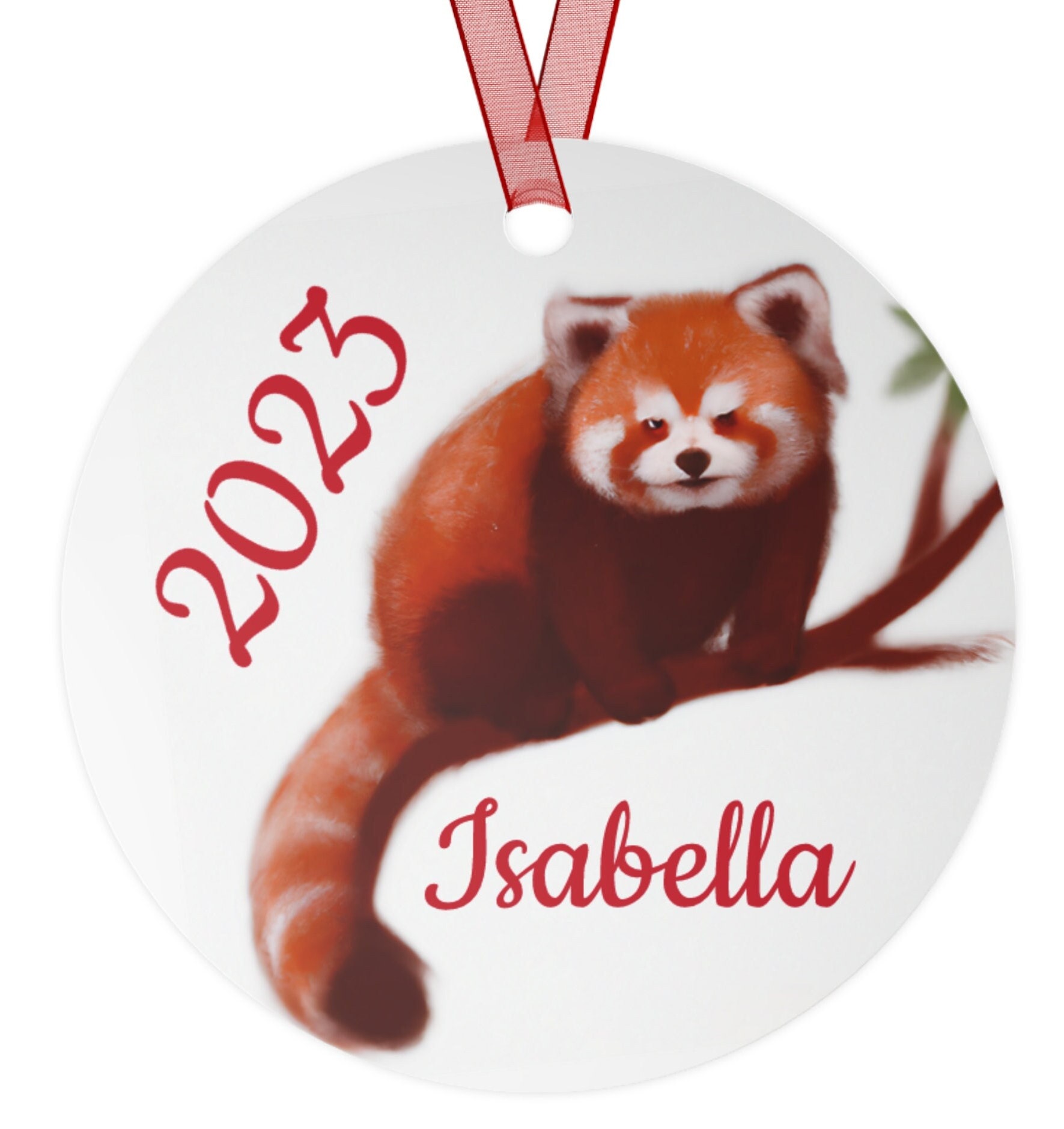 Red Panda Ornament/red Panda Gift Idea/custom Christmas - Etsy