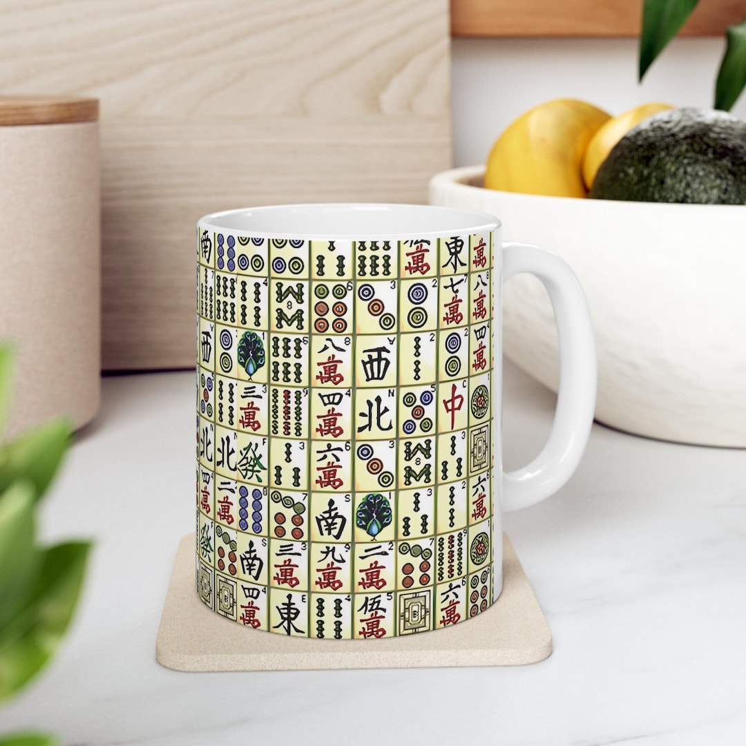 Mahjong Mug, Mahjong Lovers Mug, Mahjong Gift, Mahjong Coffee Mug ...