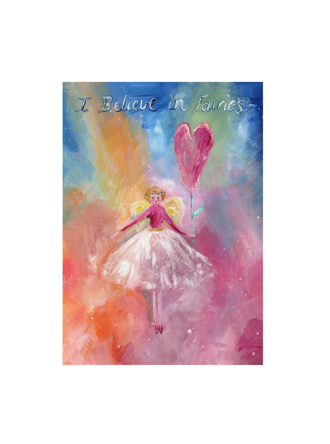 Fairy Art Print I Believe in Fairies Wall Art Print From Original ...