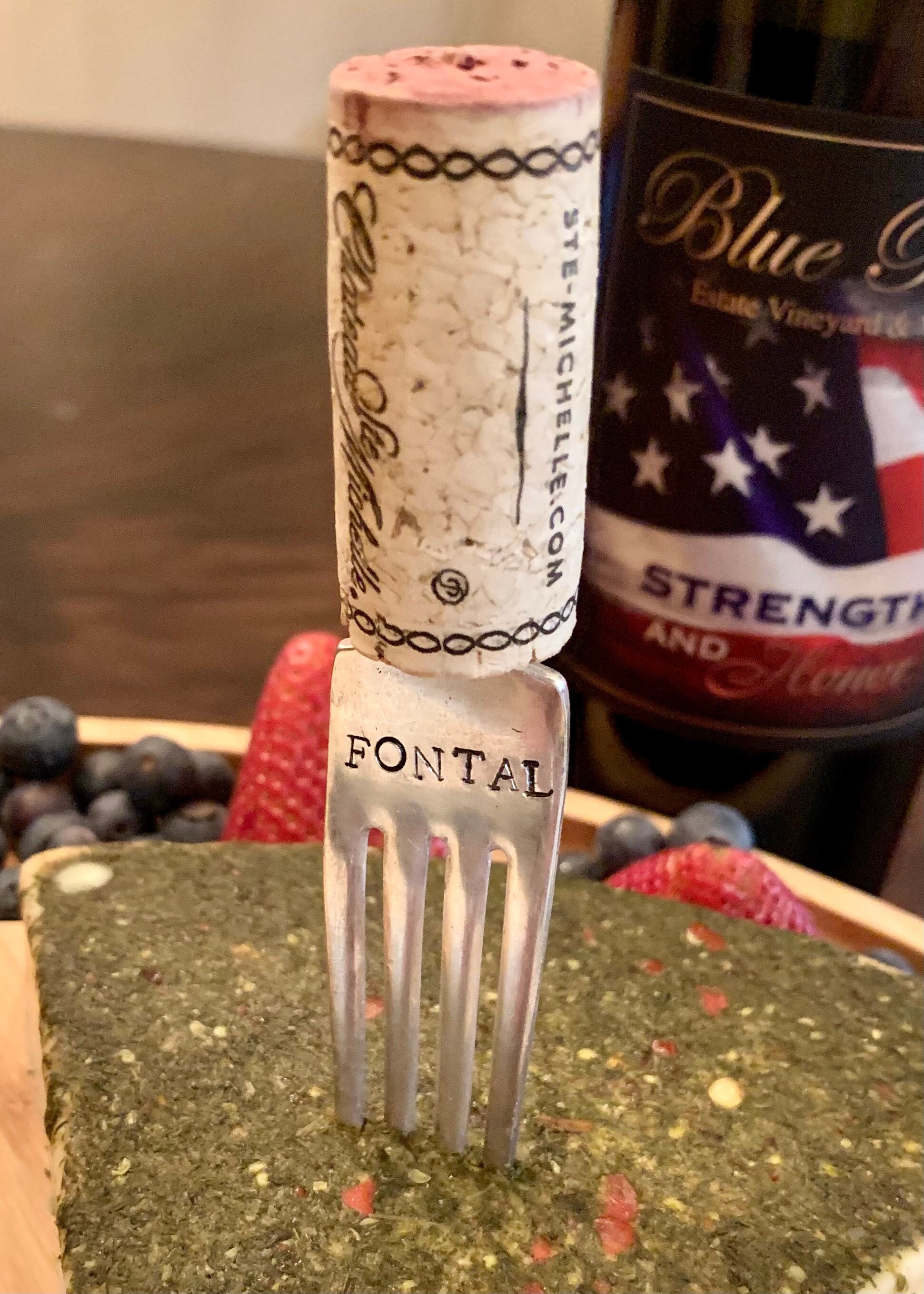 Hand Stamped Silver Cheese Markers: Vintage Fork Set of 5 - Etsy