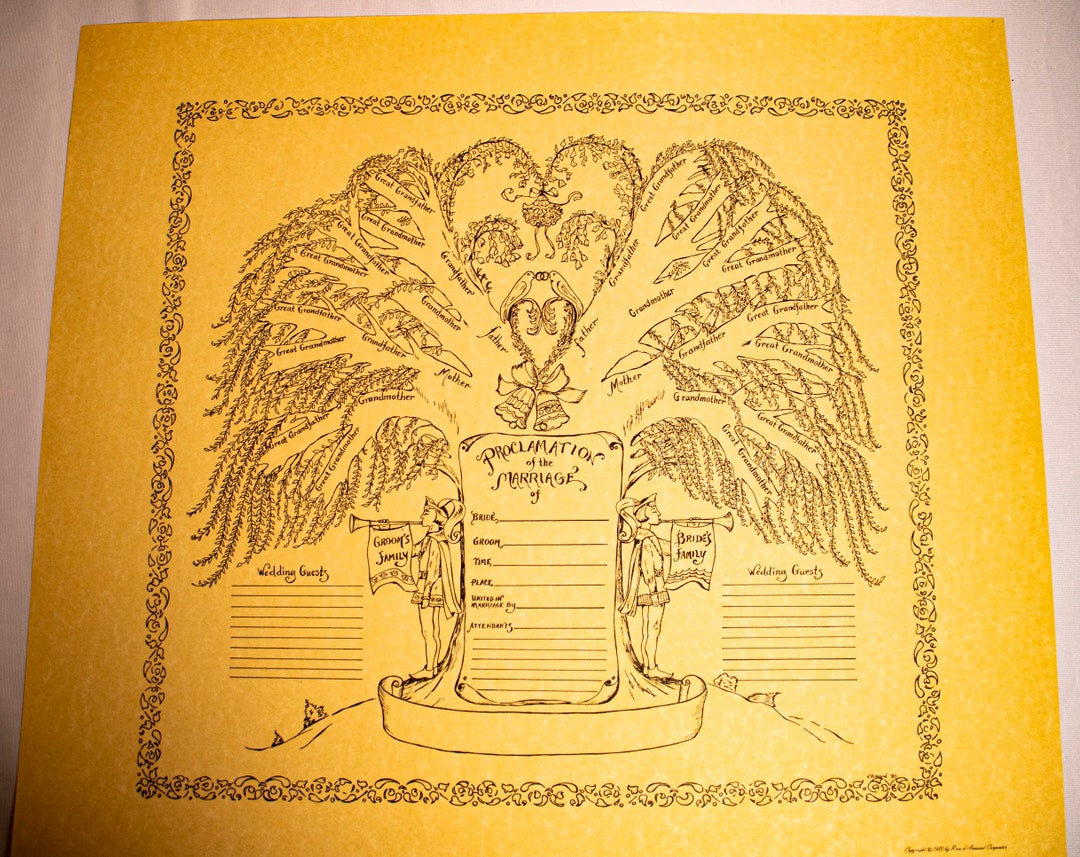 Wedding Family Tree - Etsy