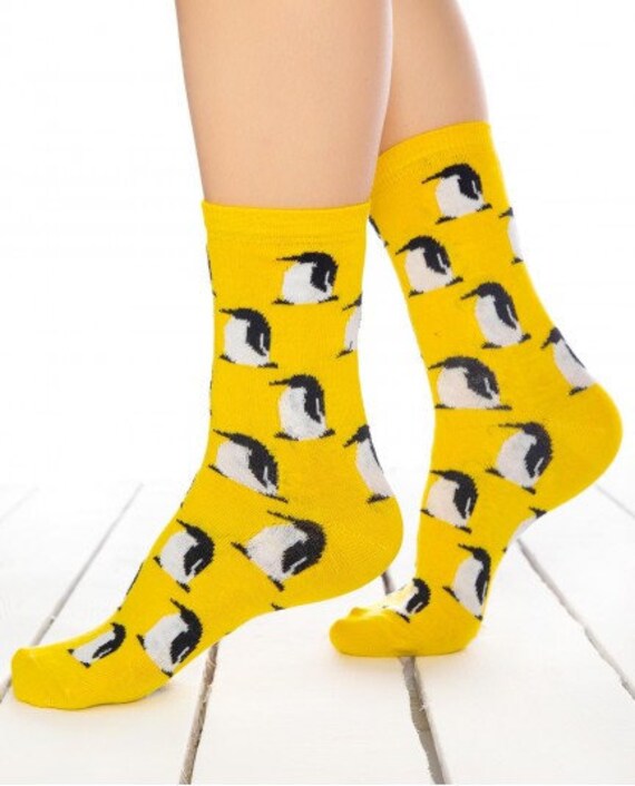 Penguin Socks / Penguin Gifts / women Socks / Animal Socks | Etsy