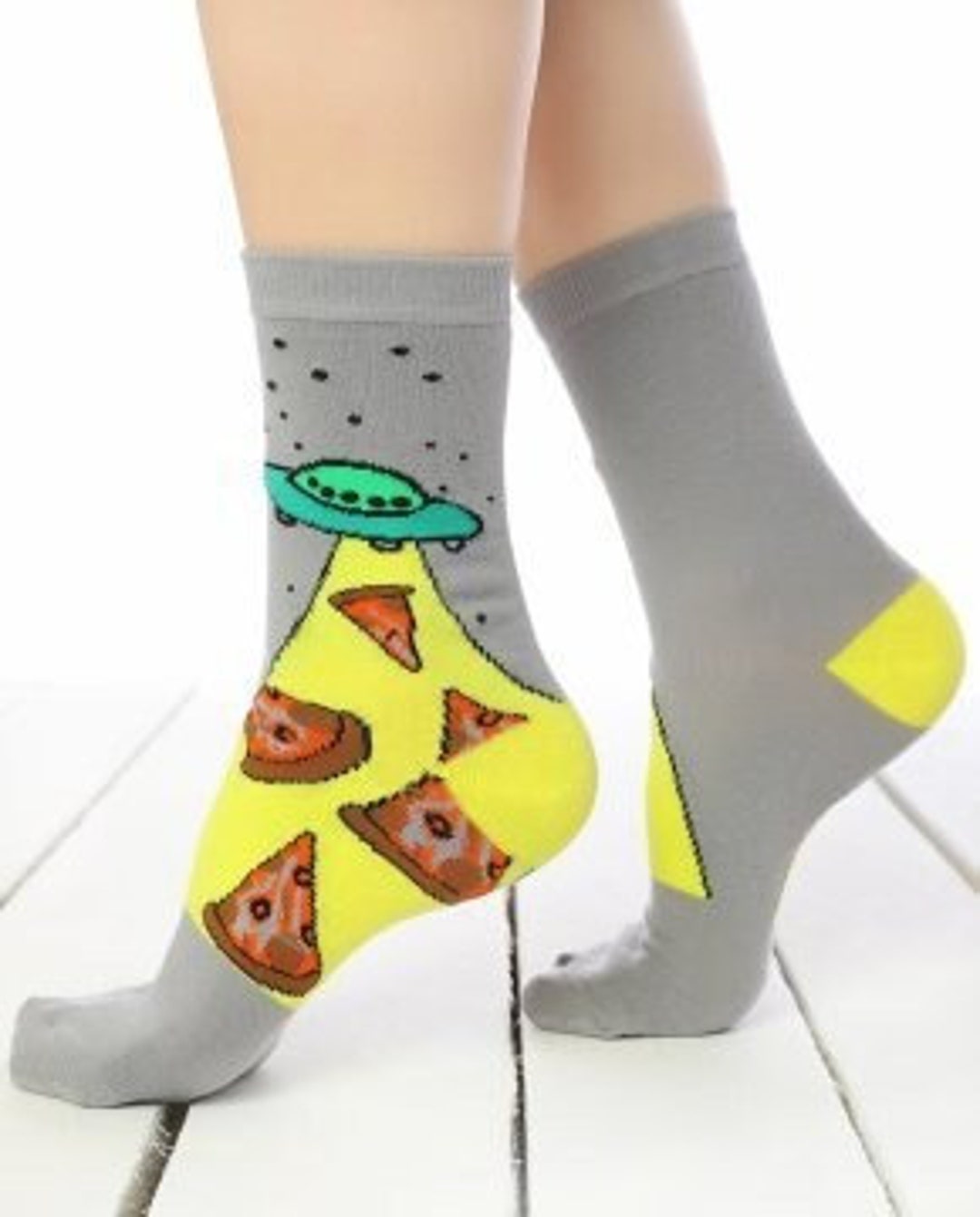 UFO Socks/pizza Socks/women Socks - Etsy