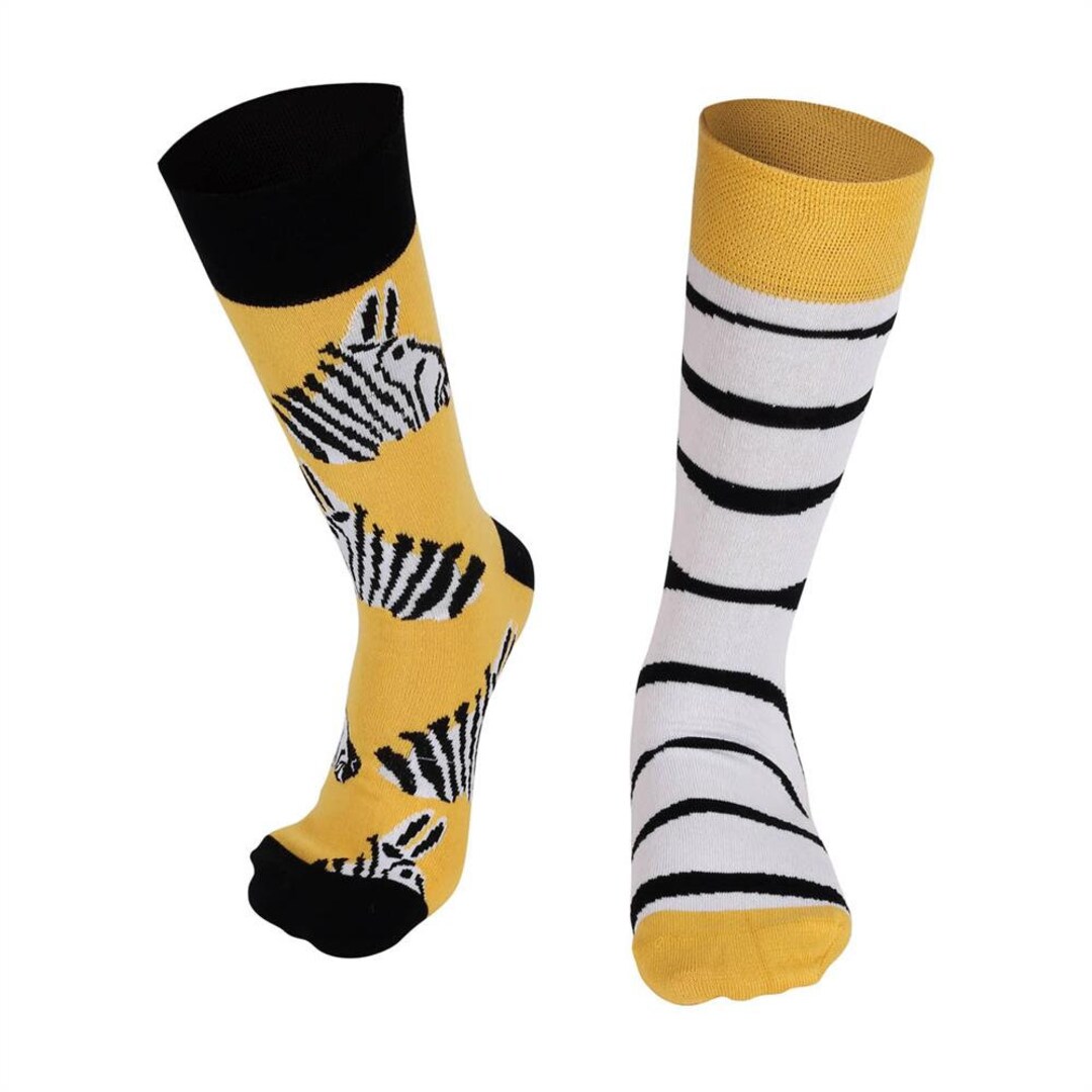Zebra Men Socks / Perfect Gift for Men / Funny Socks / Zebra Socks ...