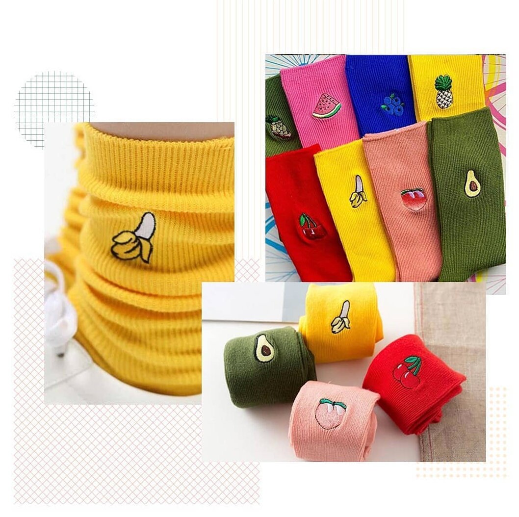 6 Pairs Socks/fruit Socks Box Unisex/deal Box - Etsy