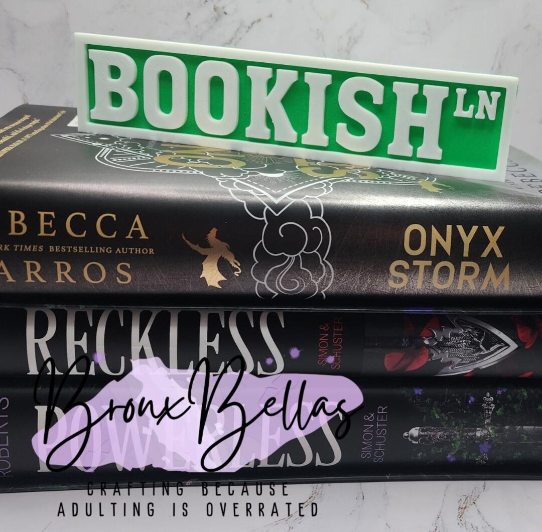 Handmade Bookish Street Sign | 3D Printed Library Decor - Etsy