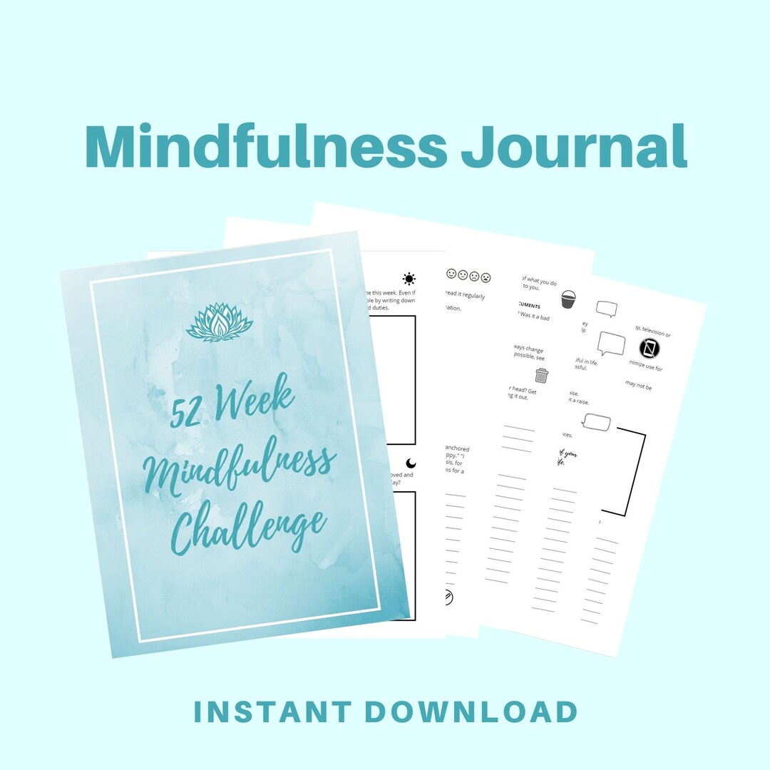 Mindfulness Journal, Self Care Planner, Self Discovery Diary ...