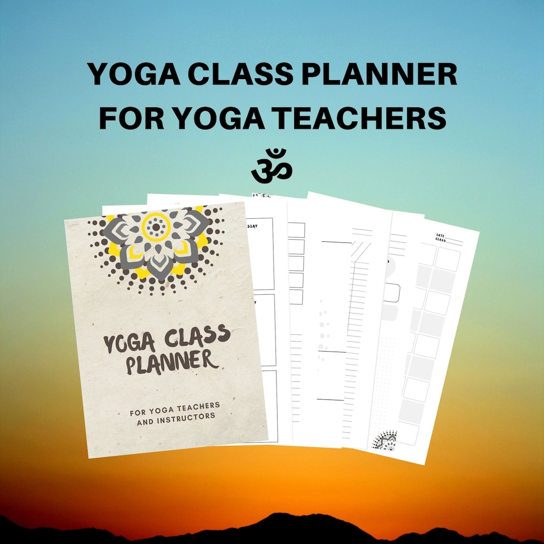 Printable Yoga Class Planner 2025, Yoga Journal Printable, Yoga Class ...