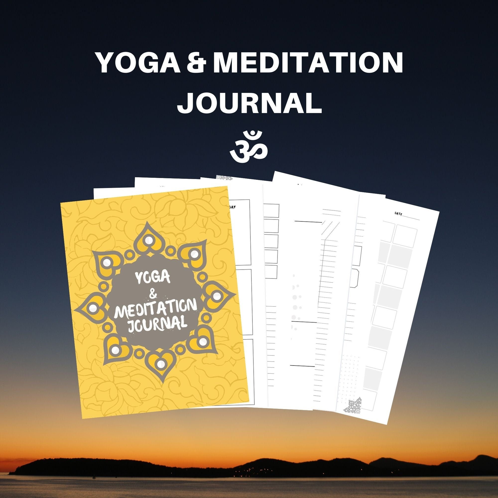 Printable Yoga Planner, Yoga Journal Printable, Meditation Journal ...