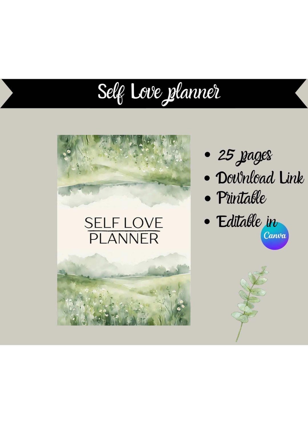 Self Love Planner - Etsy