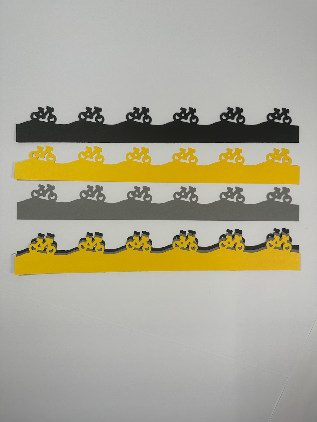 Creative Memories ROLLING BIKES Borders Die Cut Scrapbook 12” 6 Pieces ...