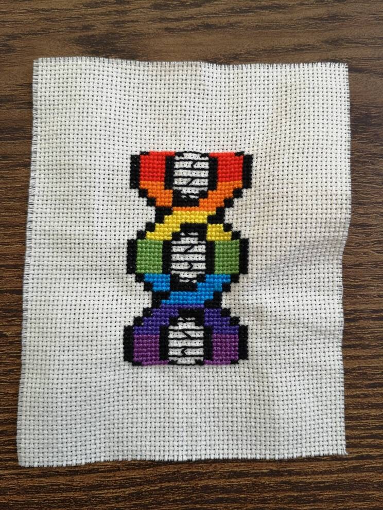 Rainbow DNA Cross Stitch Pattern Pride Cross Stitch Ally | Etsy