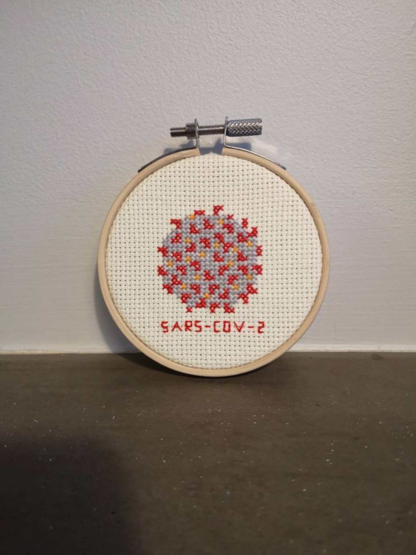 Covid Cross Stitch Pattern, Microbe Cross Stitch, Virus Cross Stitch ...