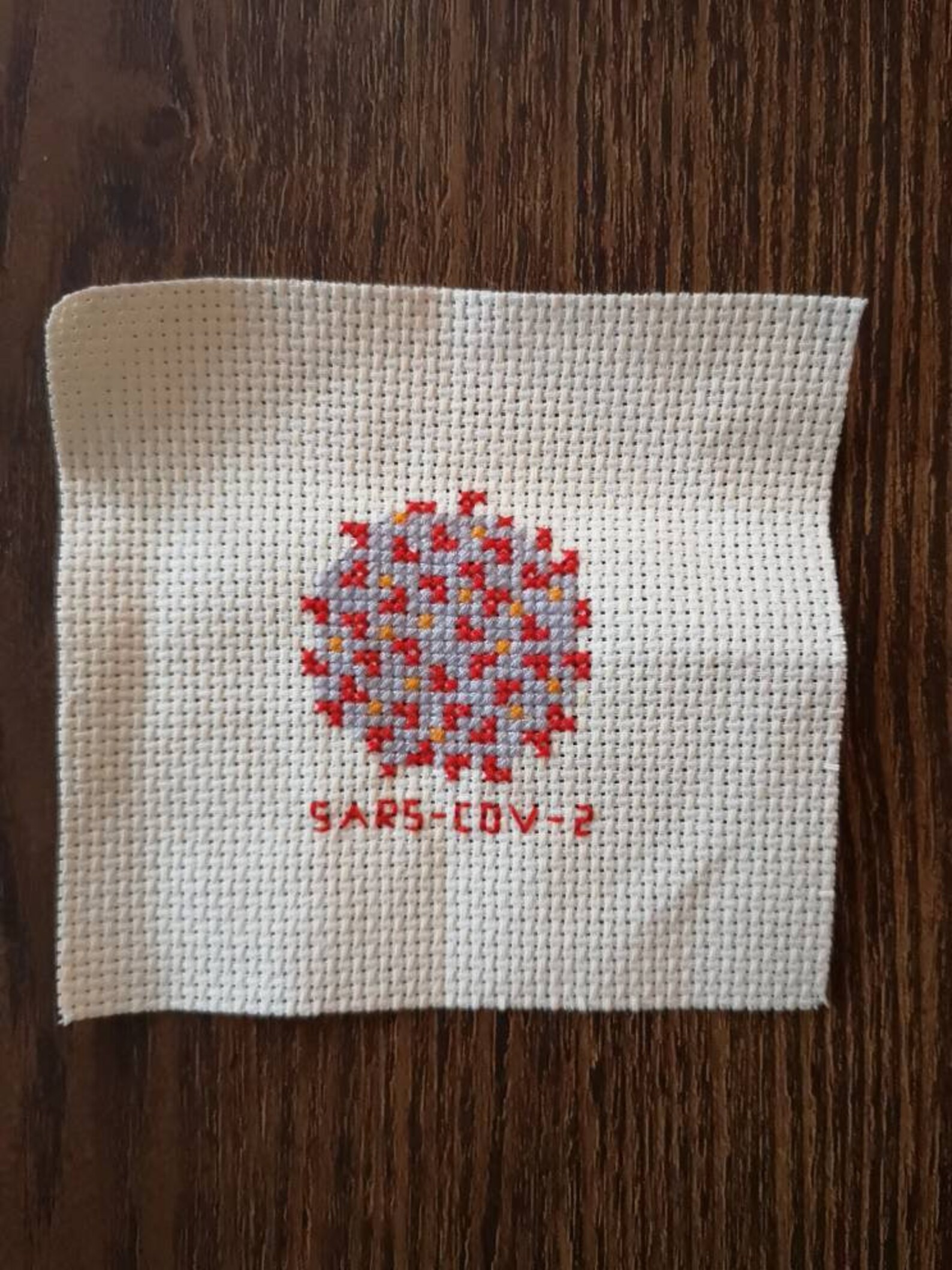Covid Cross Stitch Pattern, Microbe Cross Stitch, Virus Cross Stitch ...