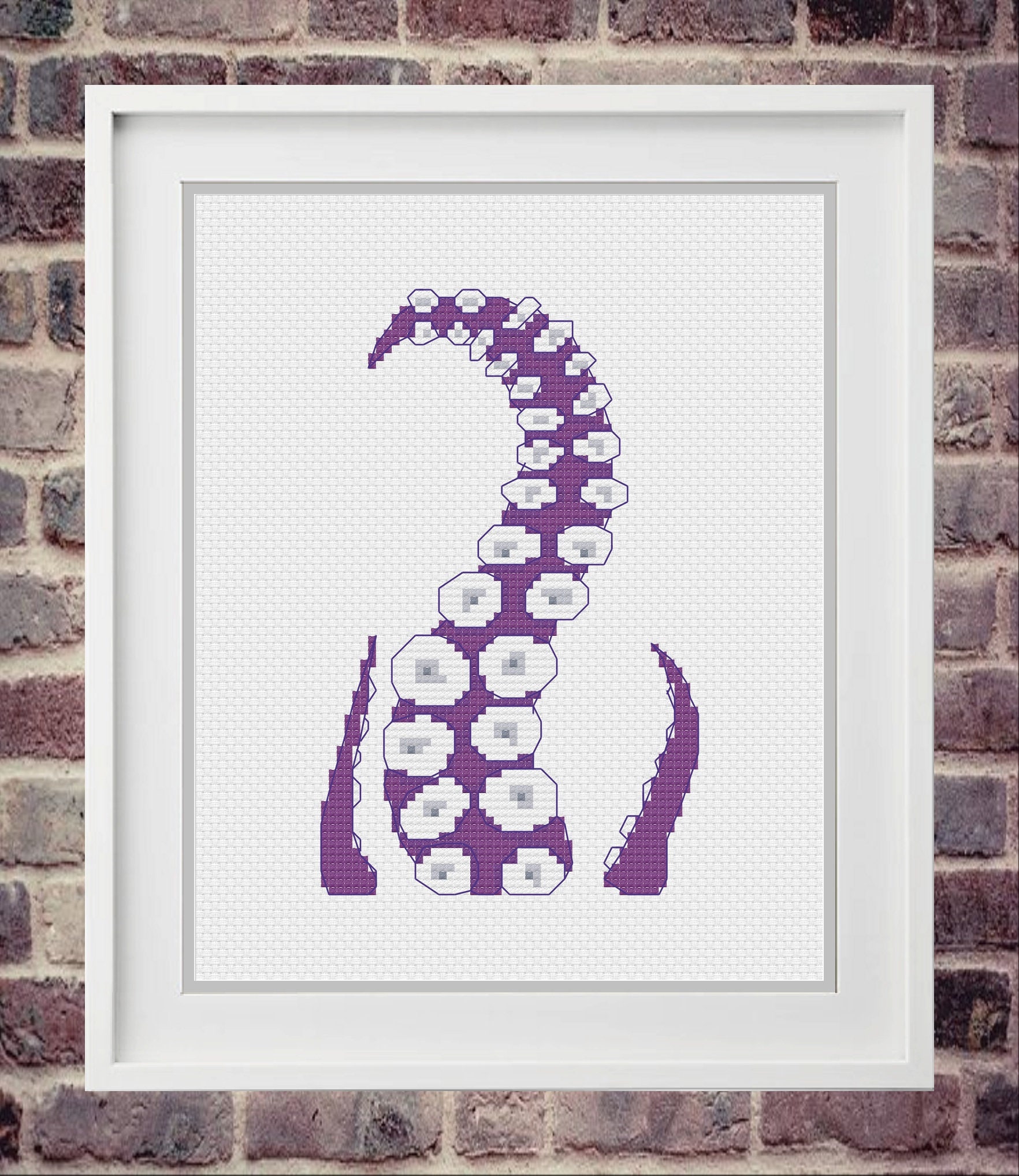 Octopus Tentacles Cross Stitch Pattern, Realistic Cross Stitch, Octopus ...
