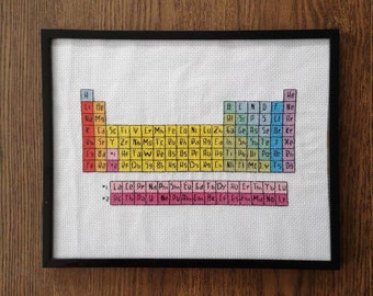 Periodic Table Cross Stitch - Etsy UK