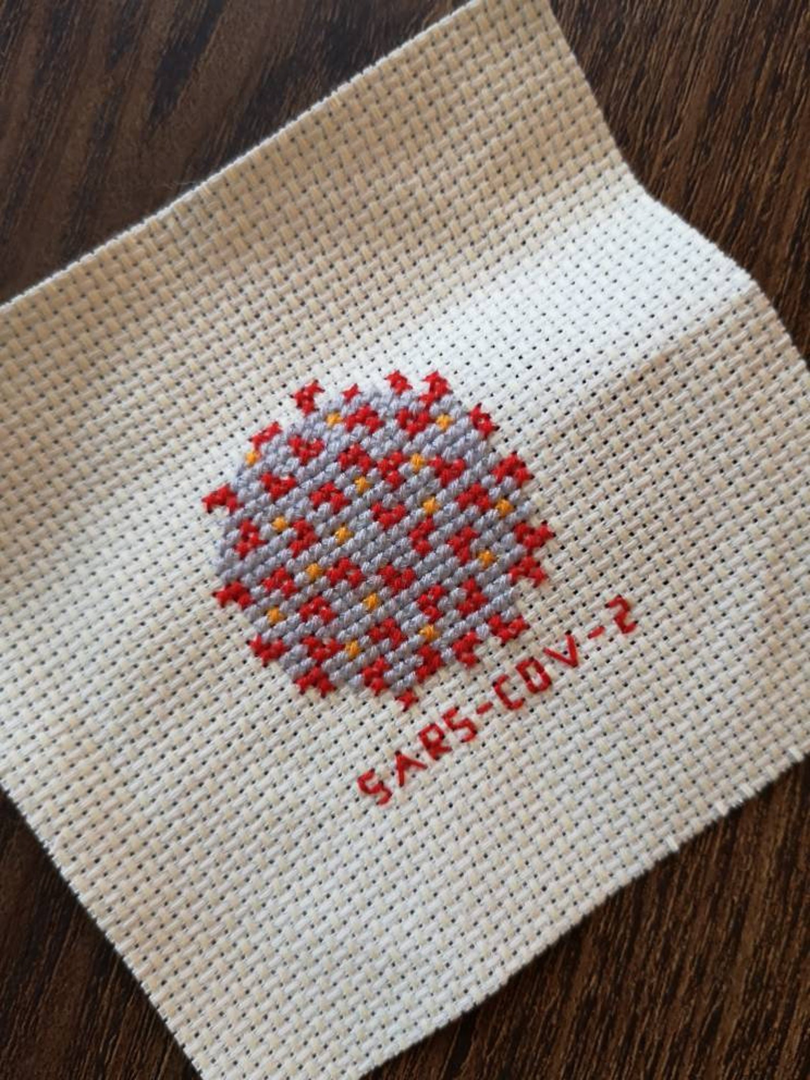 Covid Cross Stitch Pattern, Microbe Cross Stitch, Virus Cross Stitch ...