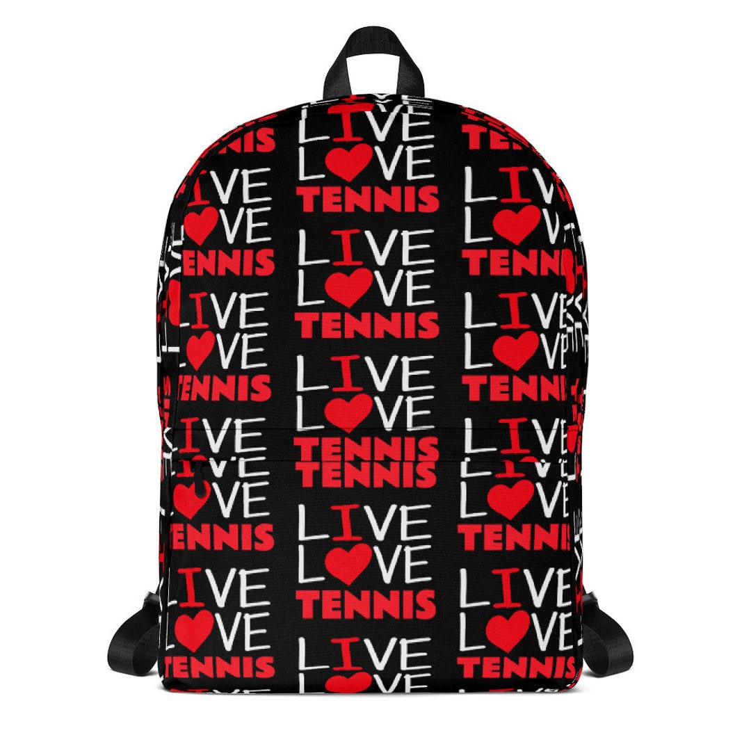 I Heart Tennis Backpack. Kids Tennis Bag. School Backpack. Tennis Love ...