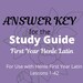 ANSWER KEY for the Study Guide and Homework Help: First Year Henle ...